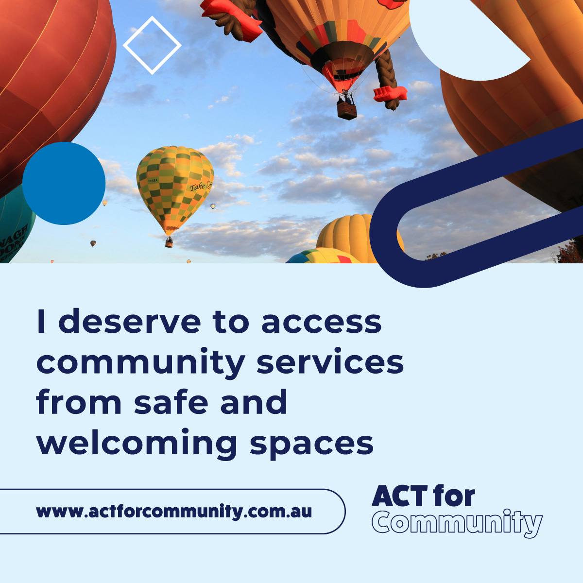Social Media Tiles for general public and service users - ACT for Community