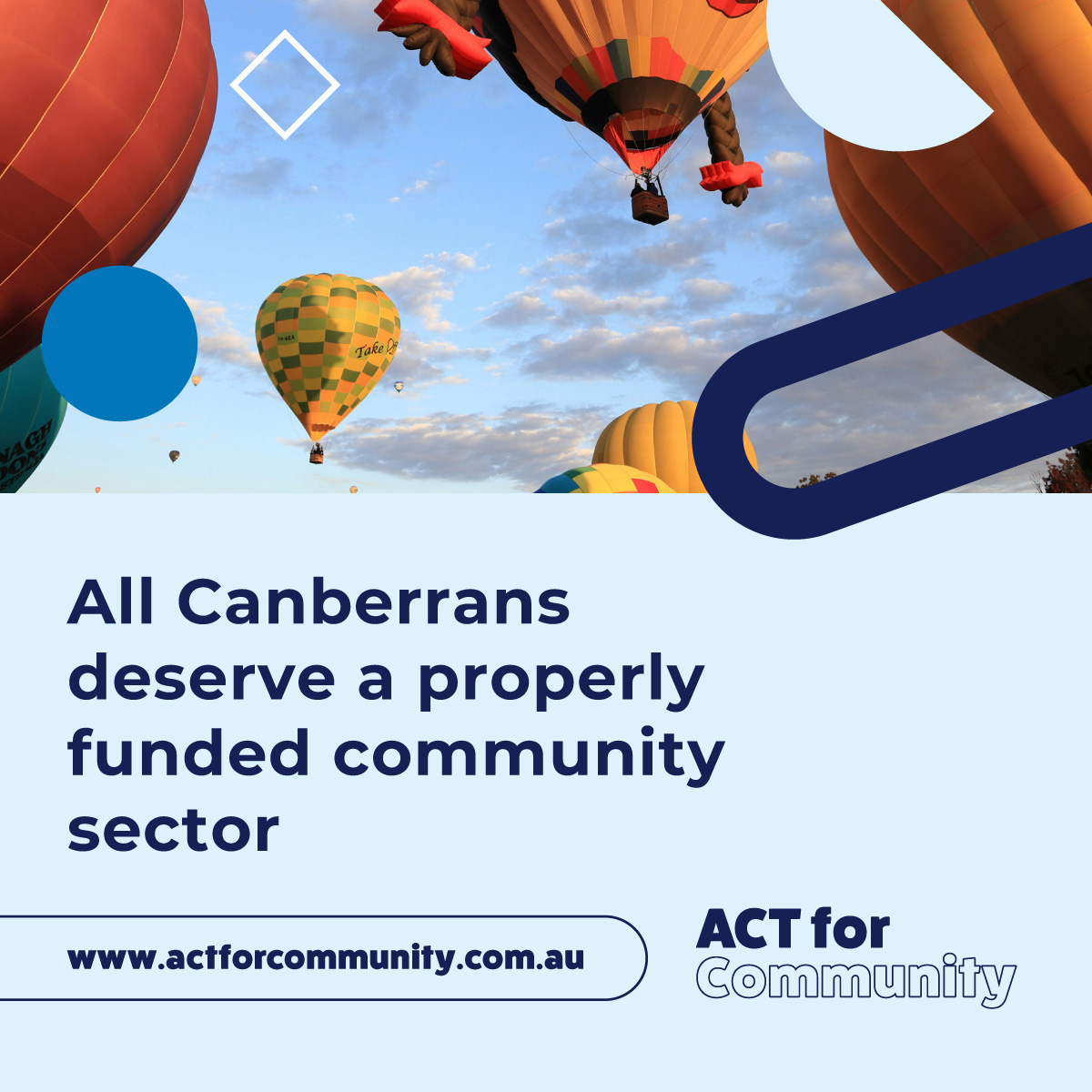 Social Media Tiles for community organisations - ACT for Community